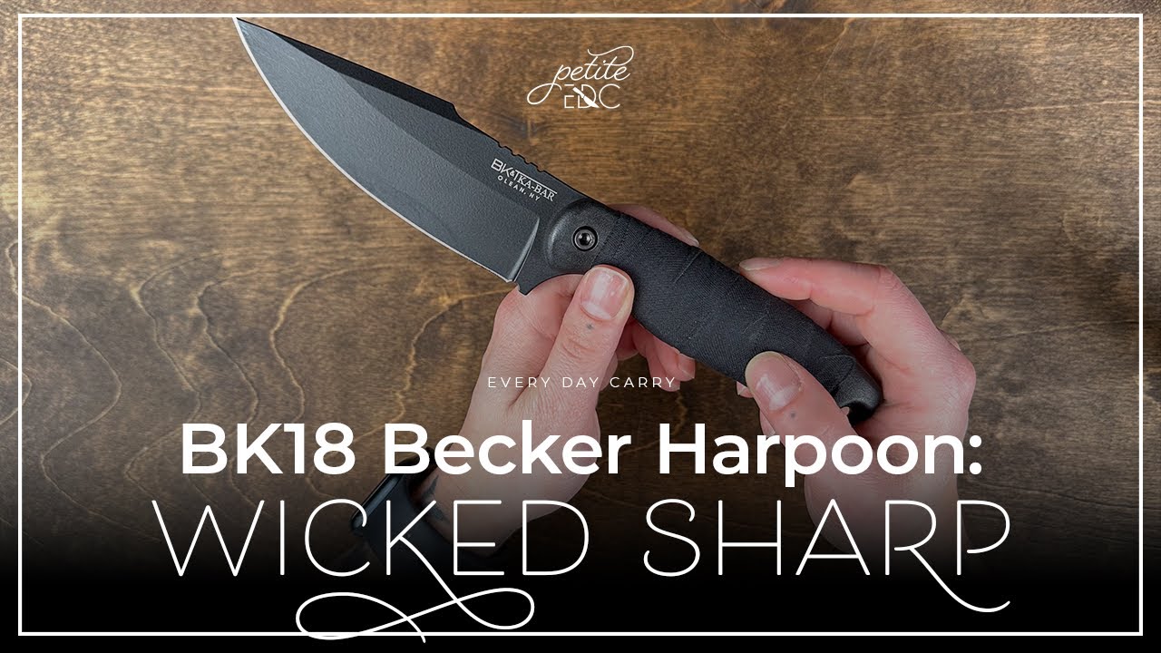 Wicked Sharp - BK18 Becker Harpoon - Petite EDC - YouTube