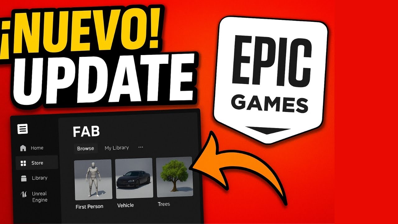 ¡EPIC GAMES CAMBIA TODO! La tienda FAB ahora está en el LAUNCHER 🚀🔥 ...