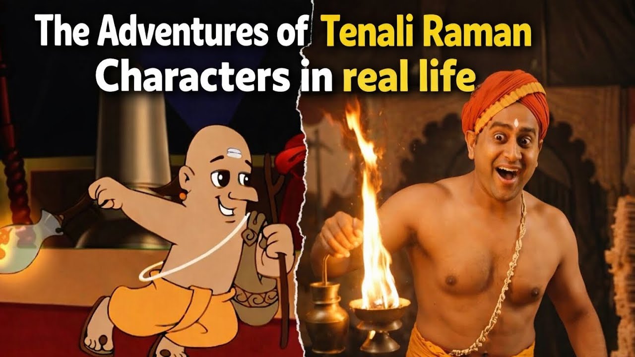 The Adventures of Tenali Raman Cartoon Characters in real life ...