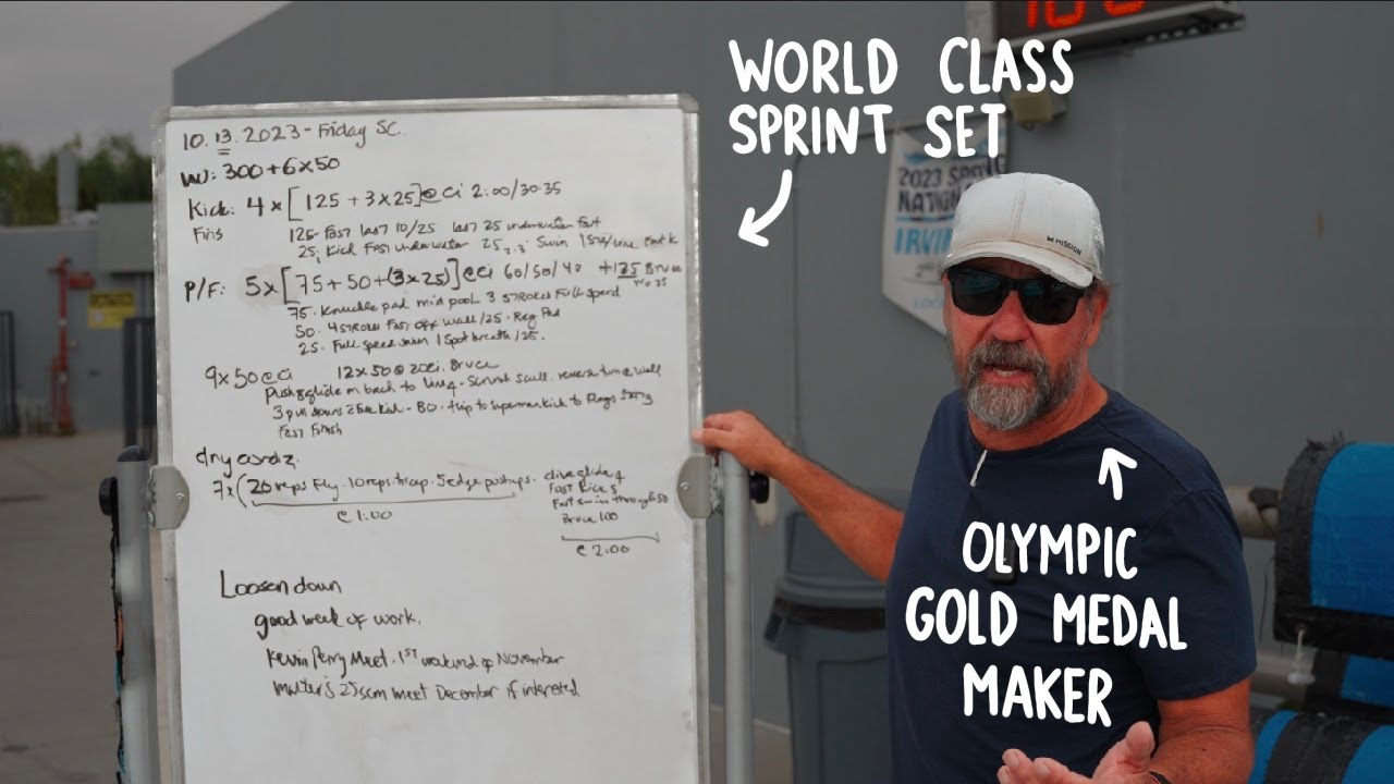 How Olympic Swimming Coaches Run a Speed Set - YouTube