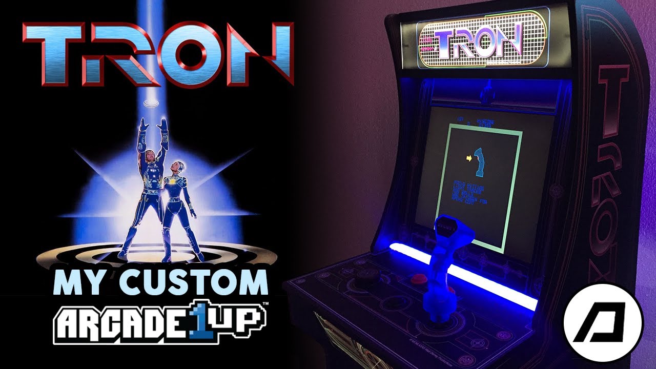 My custom TRON Arcade1Up - YouTube