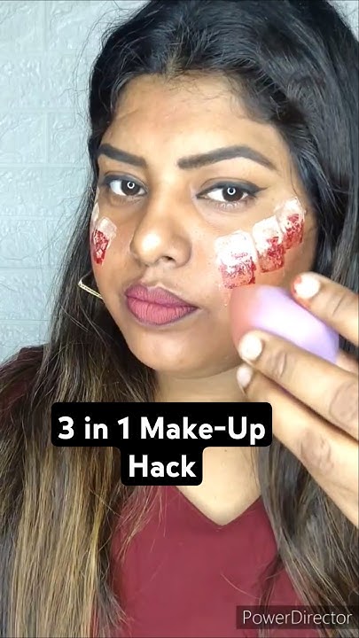 😊 Creat👉3 in 1 Easy Make-Up Hack👈#makeup#makeuptutorial#hack#3in1#cccream#conceler#skincare# ...