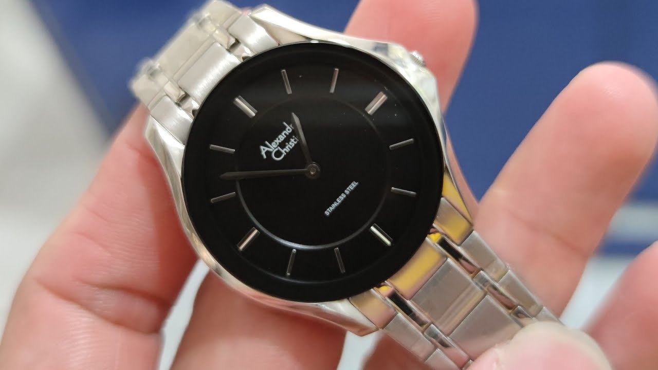 Ganti Baterai Jam Tangan Alexandre Christie Slim Cewek - YouTube