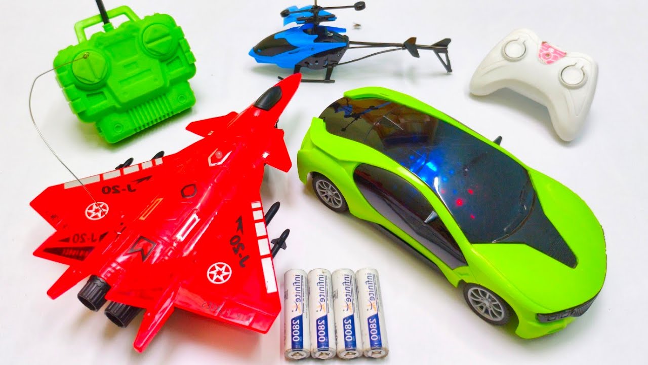 Remote control 3D lighting racing rc car and radio control jet plane ...