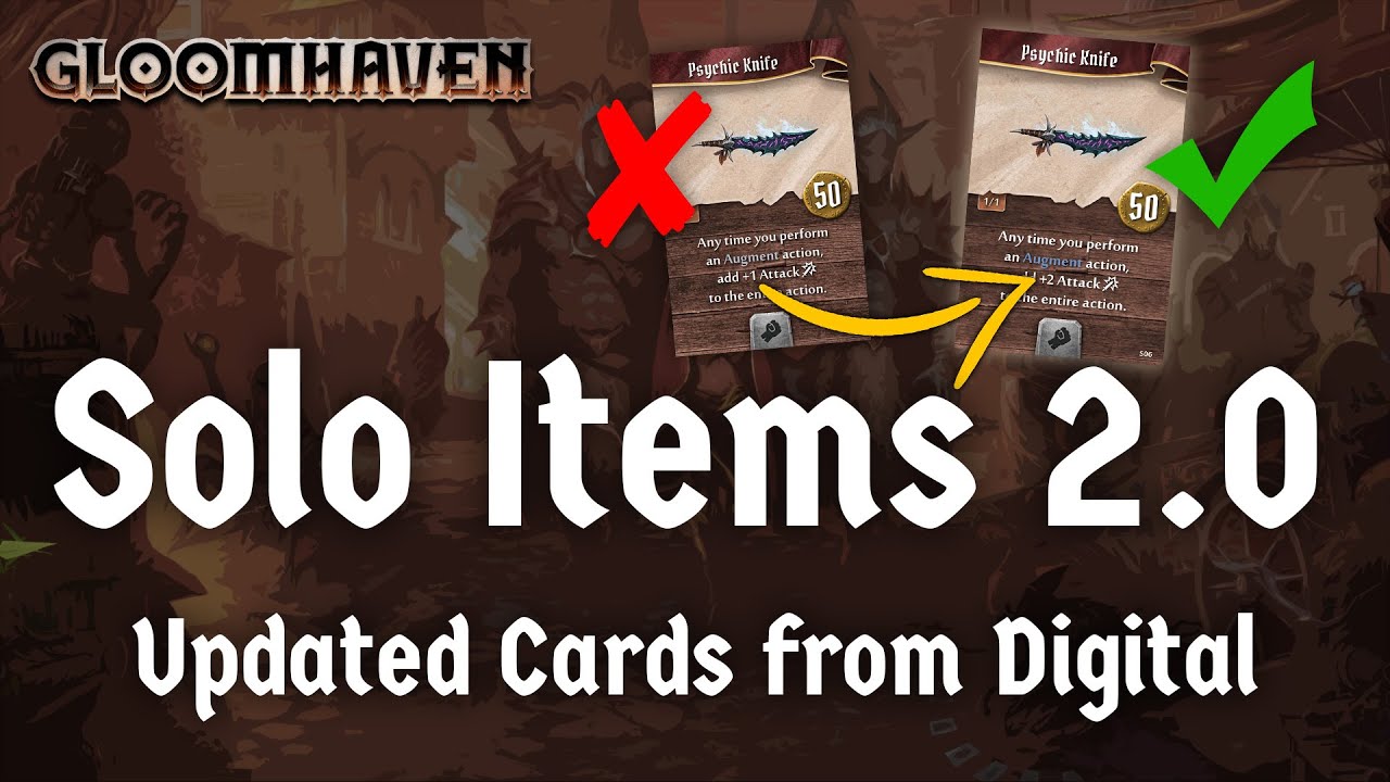 New Solo Scenario Rewards for Gloomhaven! - YouTube