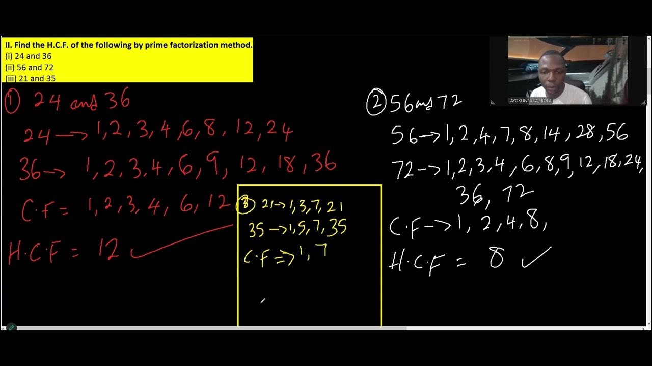 Grade 4 Math | Finding H C F - YouTube