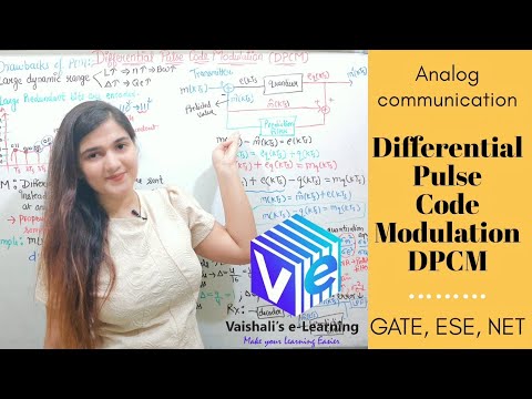 L 83 | Differential Pulse Code Modulation I DPCM I Digital Transmission I Communication System ...