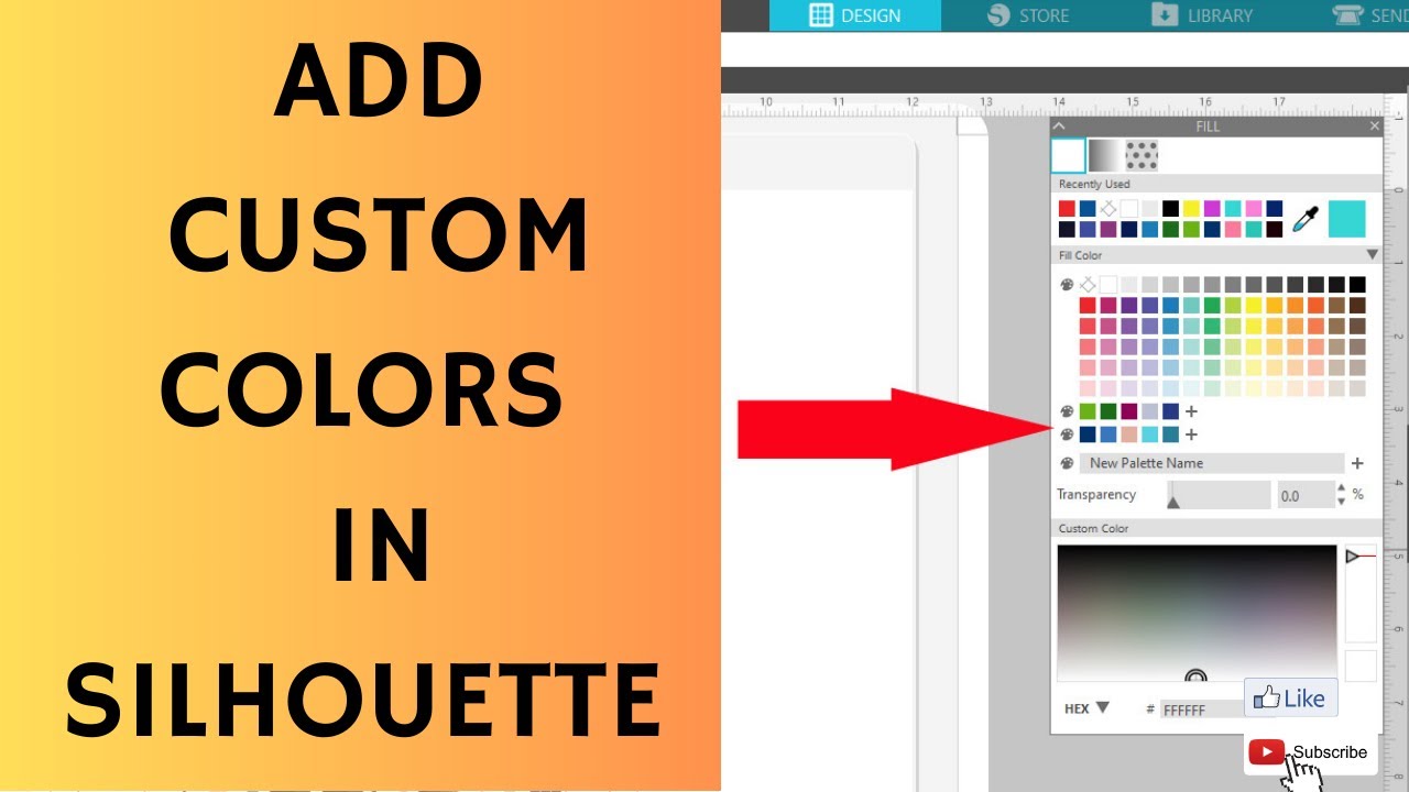 Silhouette Studio Tips: Create Your Own Custom Color Palette & Add ...