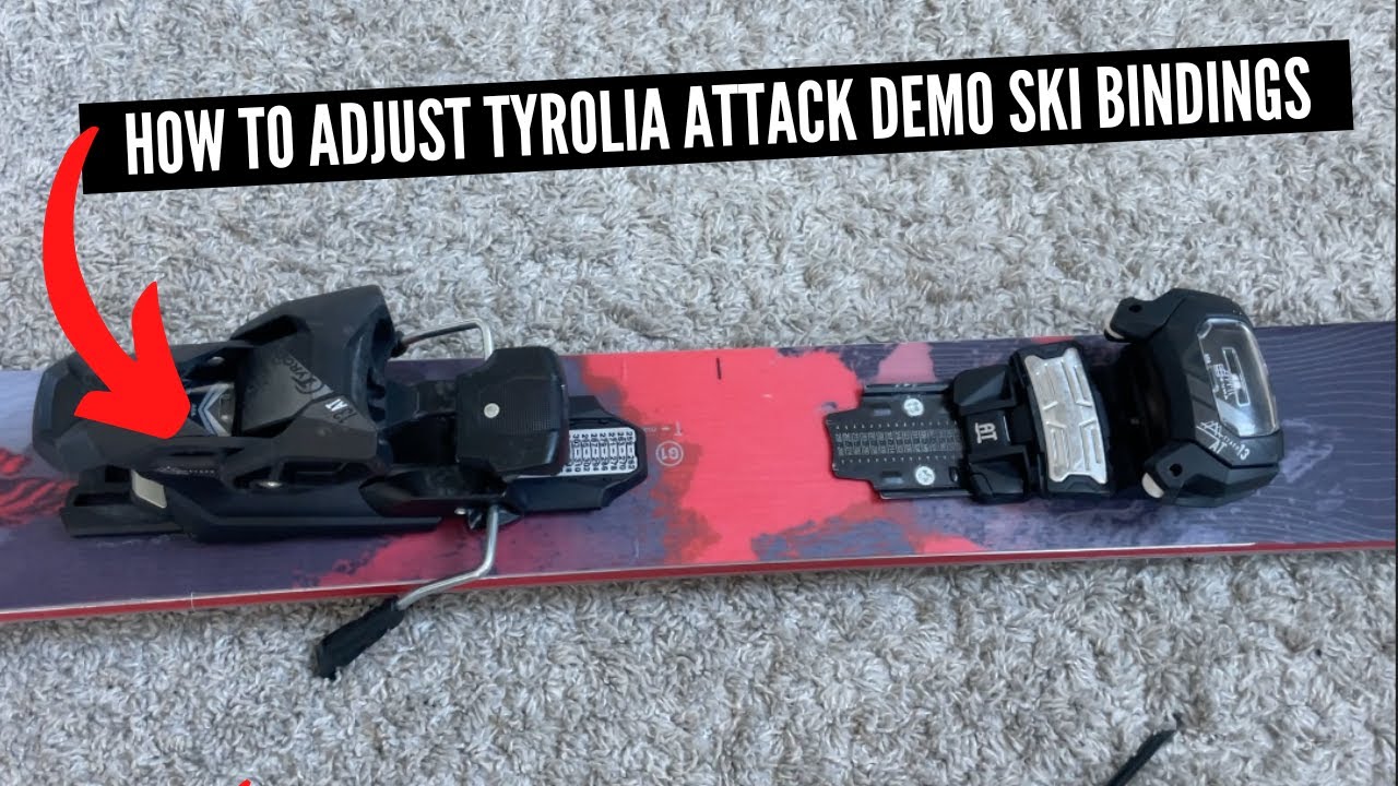 How To Adjust Tyrolia Attack Demo Ski Bindings - YouTube