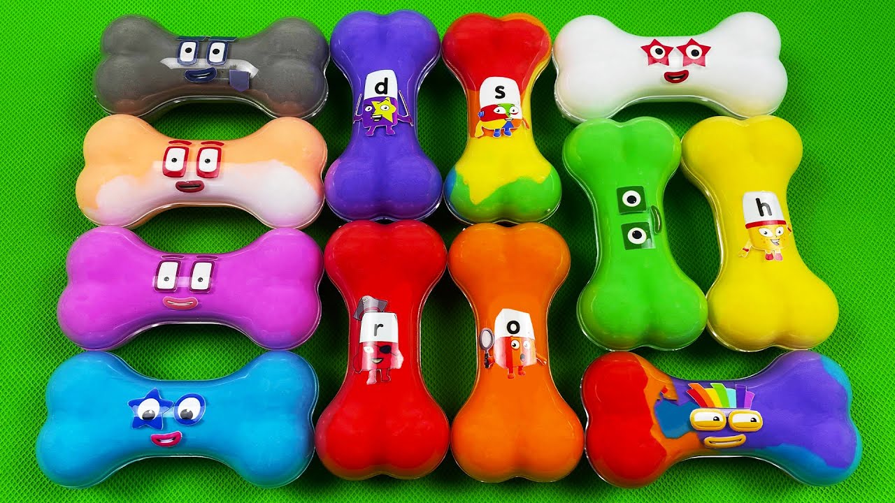 Numberblocks & Alphablocks – Looking Clay With Cute Bones Coloring ...