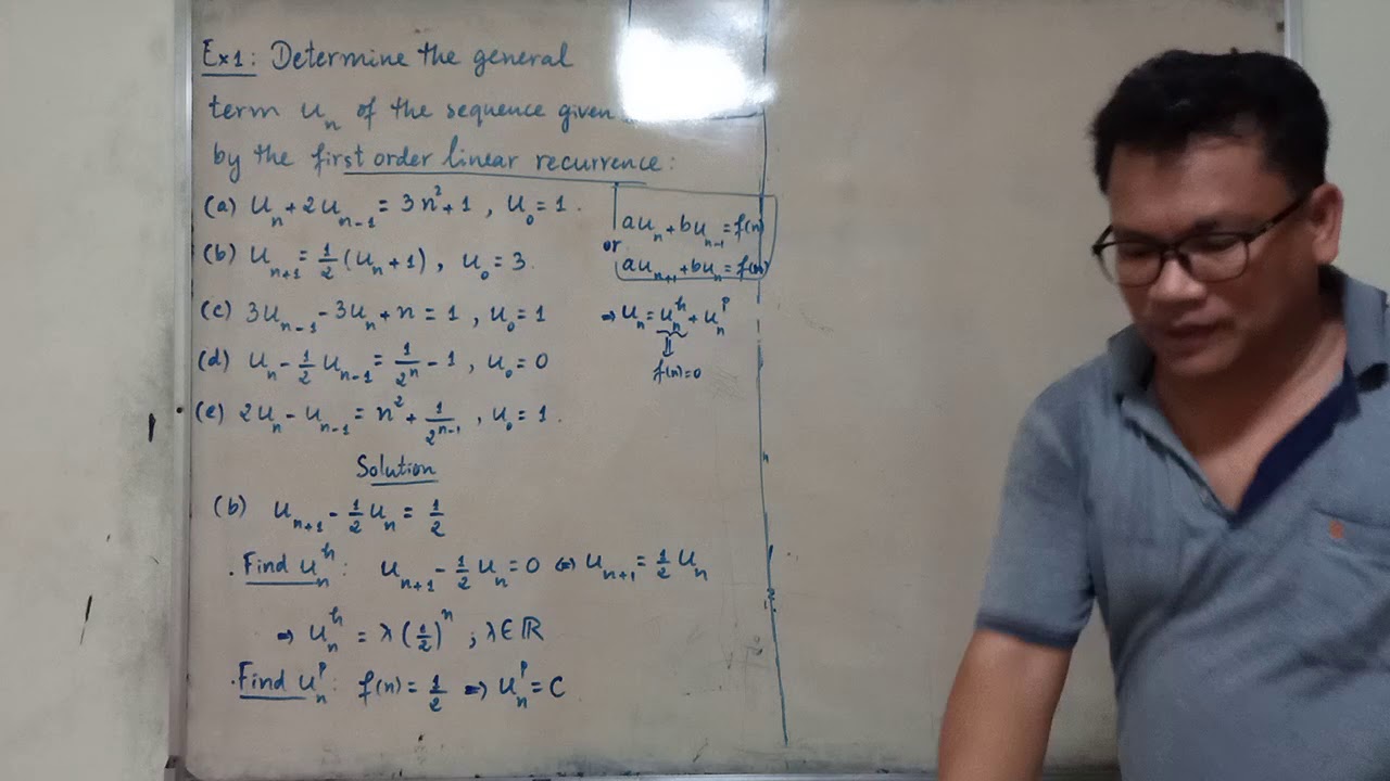 First Order Linear Recurrence - YouTube
