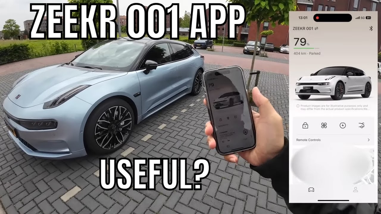 Zeekr 001 App Useful? Let's Find out the Functionalities! - YouTube