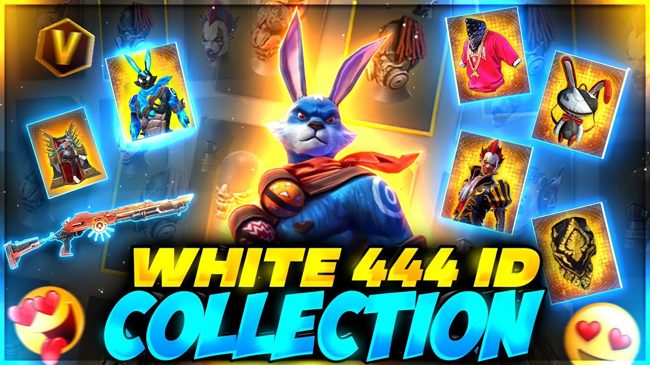 White 444 Collection Verses 😱 White 444 New id 🔥 Level - 76 Id Giveaway ...