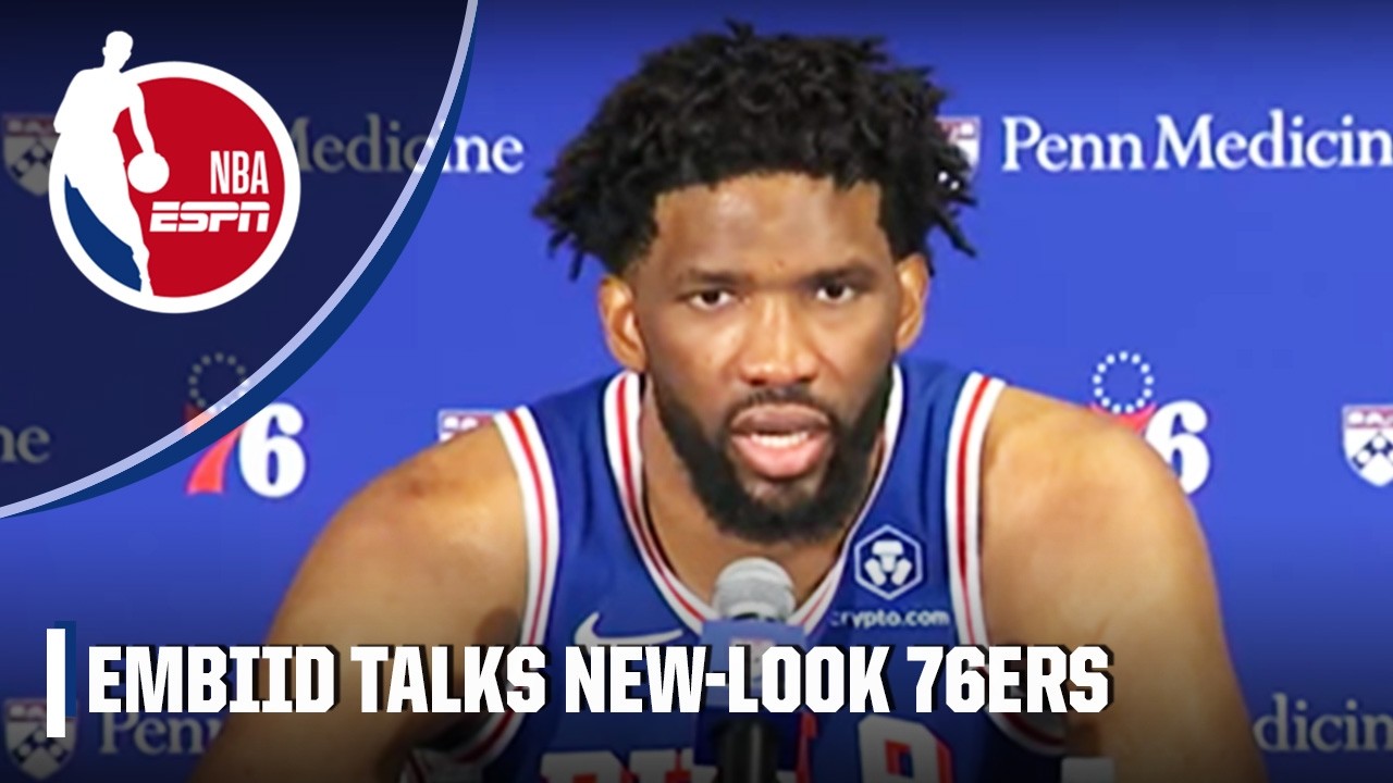 Joel Embiid at 2024 Media Day: New-look Philadelphia 76ers with Paul ...