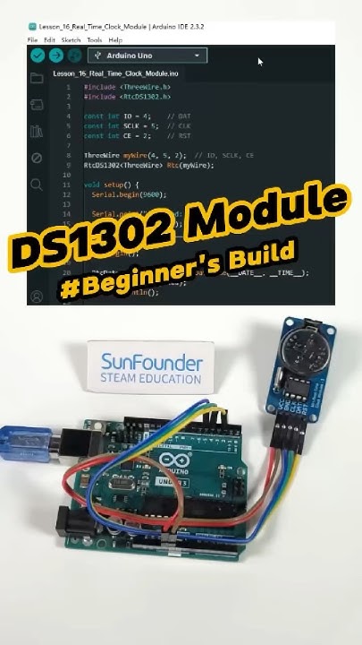 Display Real-Time Clock with Arduino and DS1302 Module! #arduino - YouTube