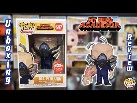 All For One Charged Fugitive Toys Exclusive Funko Pop Unboxing | My Hero Academia
