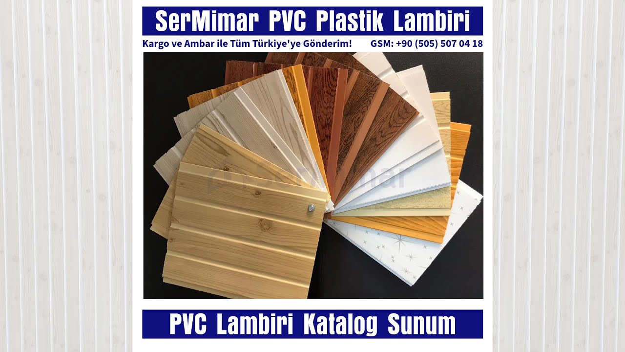 SerMimar PVC Plastik Lambiri Modelleri, PVC Lambiri Renk Kartelası (PVC ...