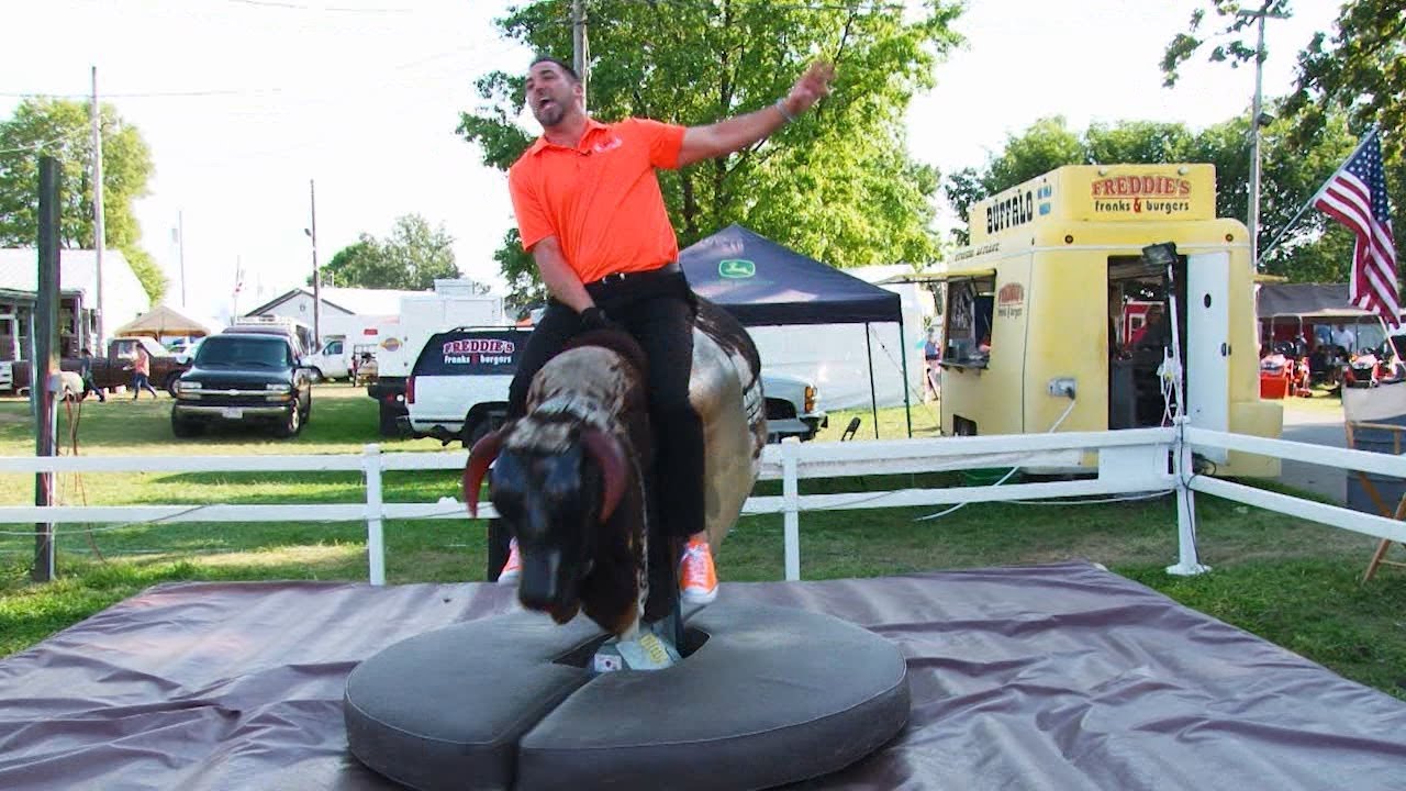 Mechanical Bull Riding at the Champaign County Fair - Steve Vangorder ...