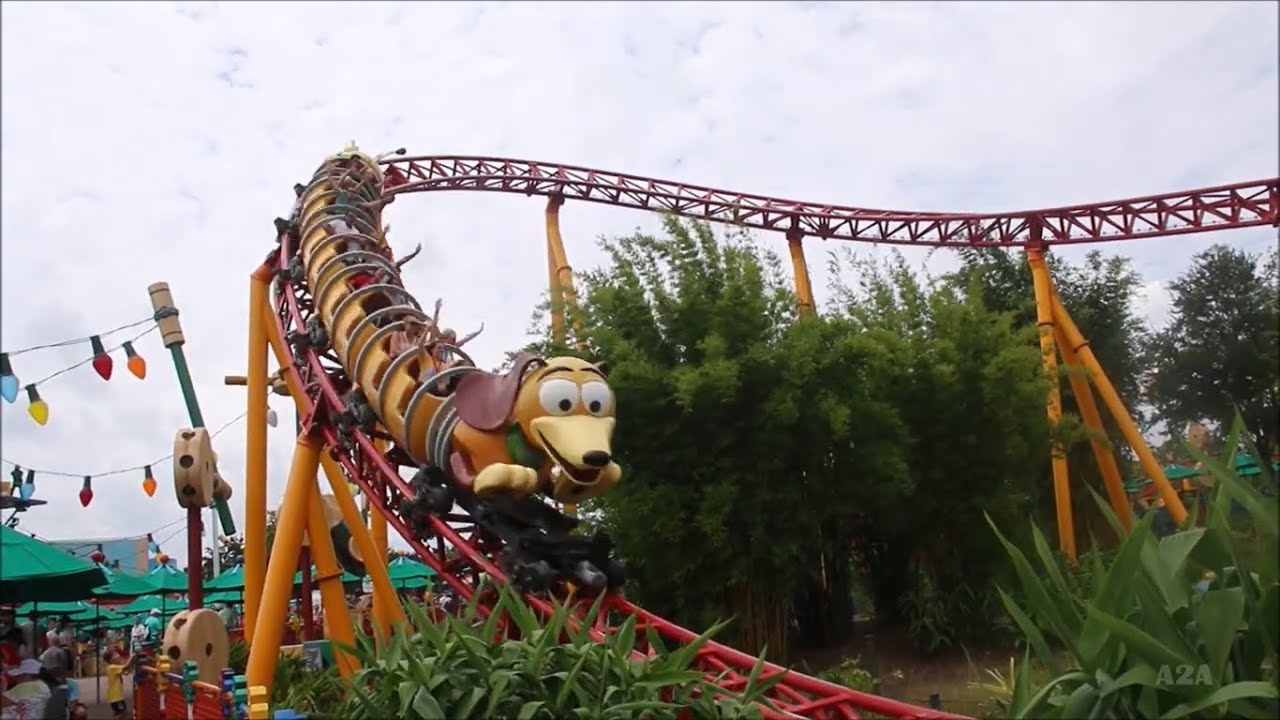 Slinky Dog Dash Roller Coaster | Disney Hollywood Studios 2022 - YouTube