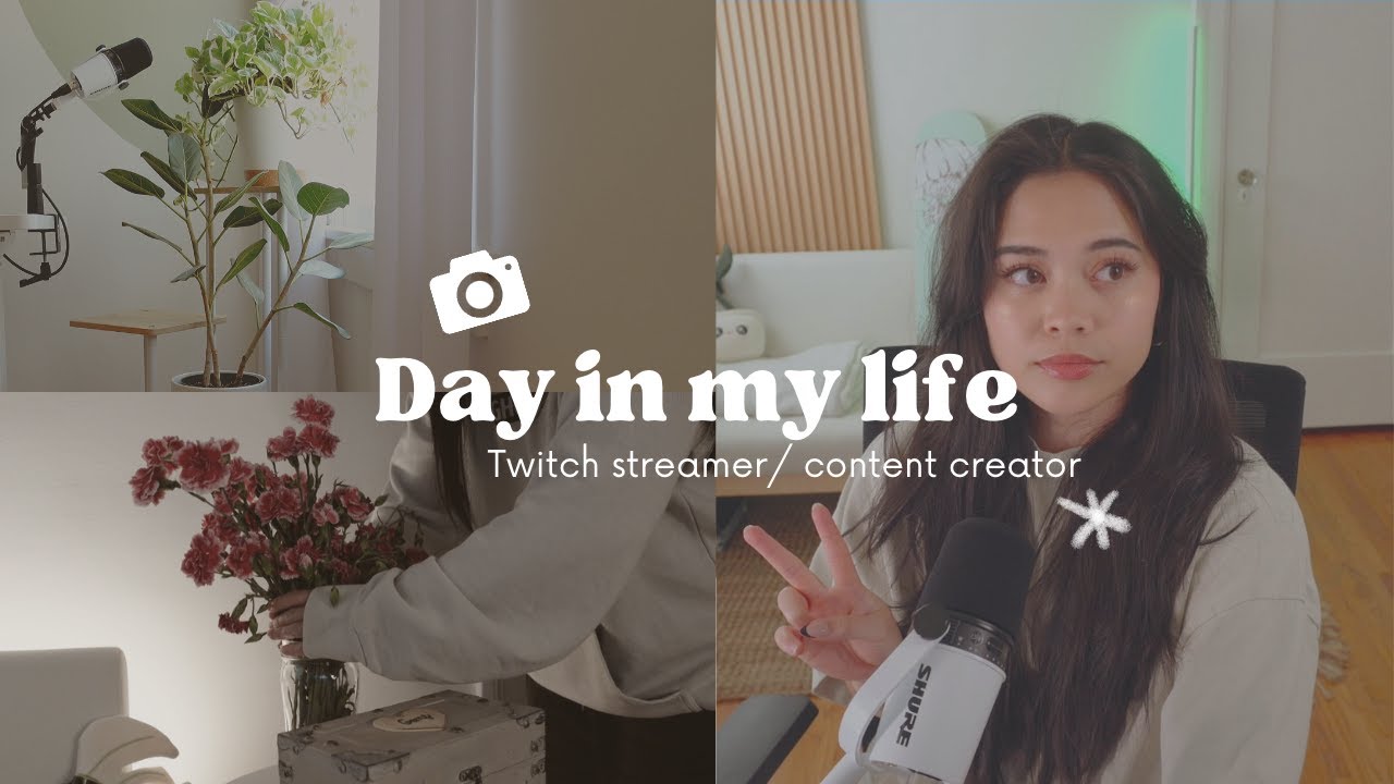 Cozy post stream routine, cleaning, plant shopping, office decorating ...