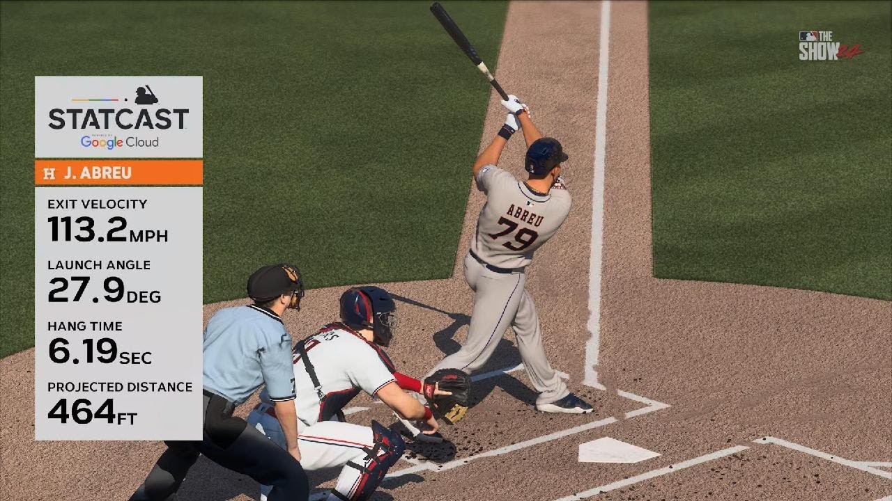 MLB The Show 24 "Abreu Powers Astros" 8 Total Bases "Career Tribute Program" Moment - YouTube
