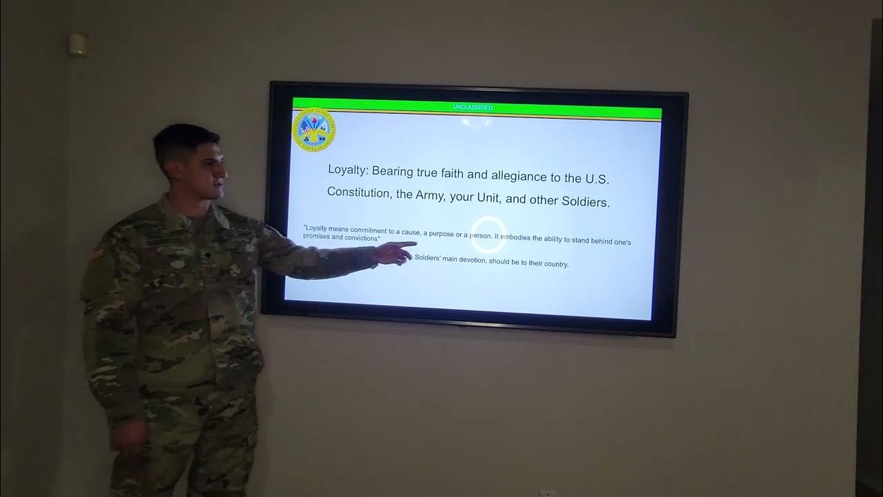 Army Values Informative Brief BLC Class 003-22 - YouTube