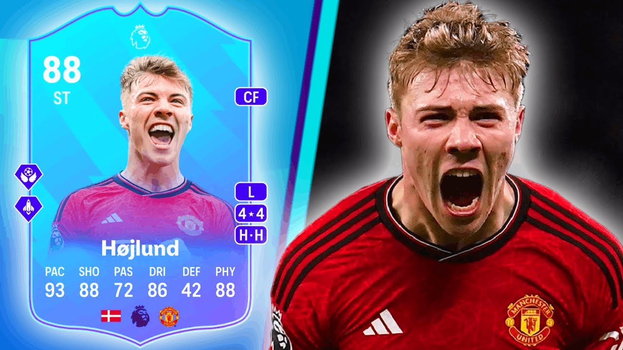 WORTH 80K? 💰 88 POTM Rasmus Hojlund EA FC 24 Player Review - YouTube