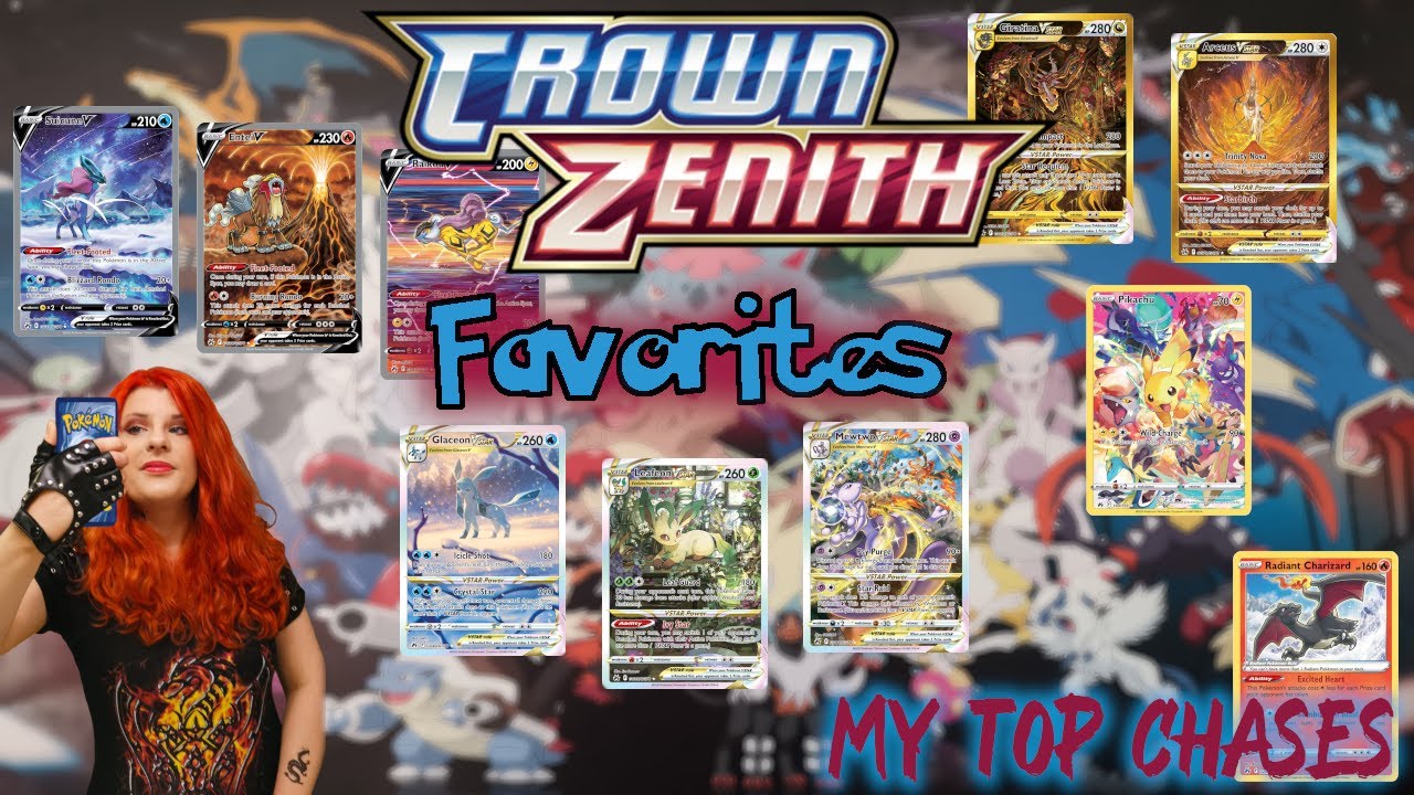 Top chases! - Which are my favorite cards from Crown Zenith? - YouTube