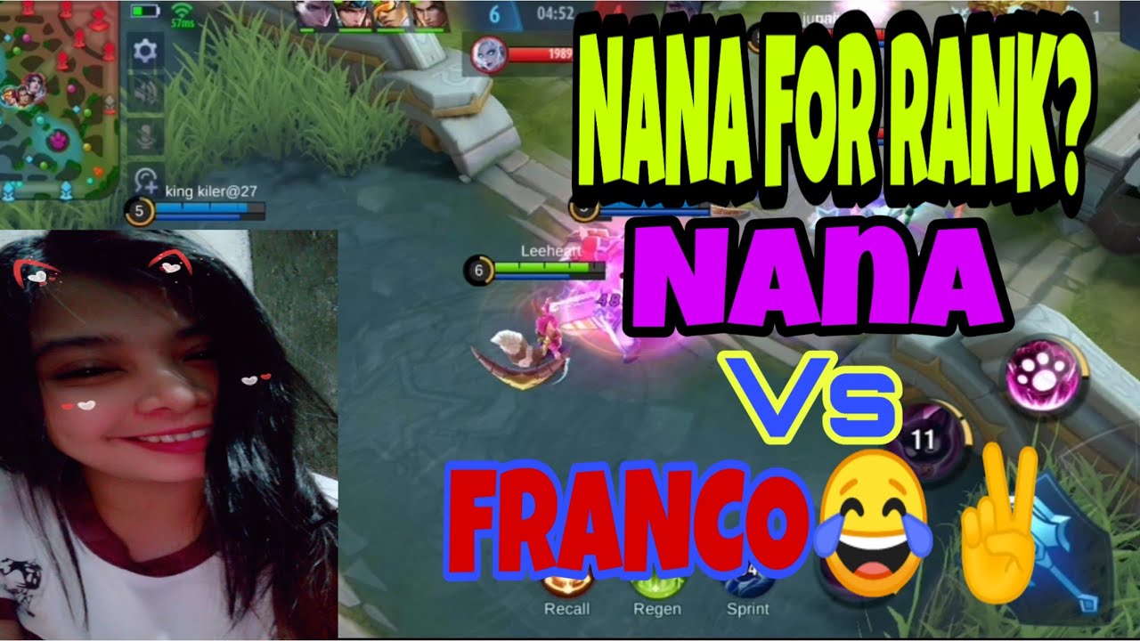 #NANAFORRANK RANK GAME FOR NANA? (NANA VS FRANCO😂) ANG CUTE E😊 - YouTube