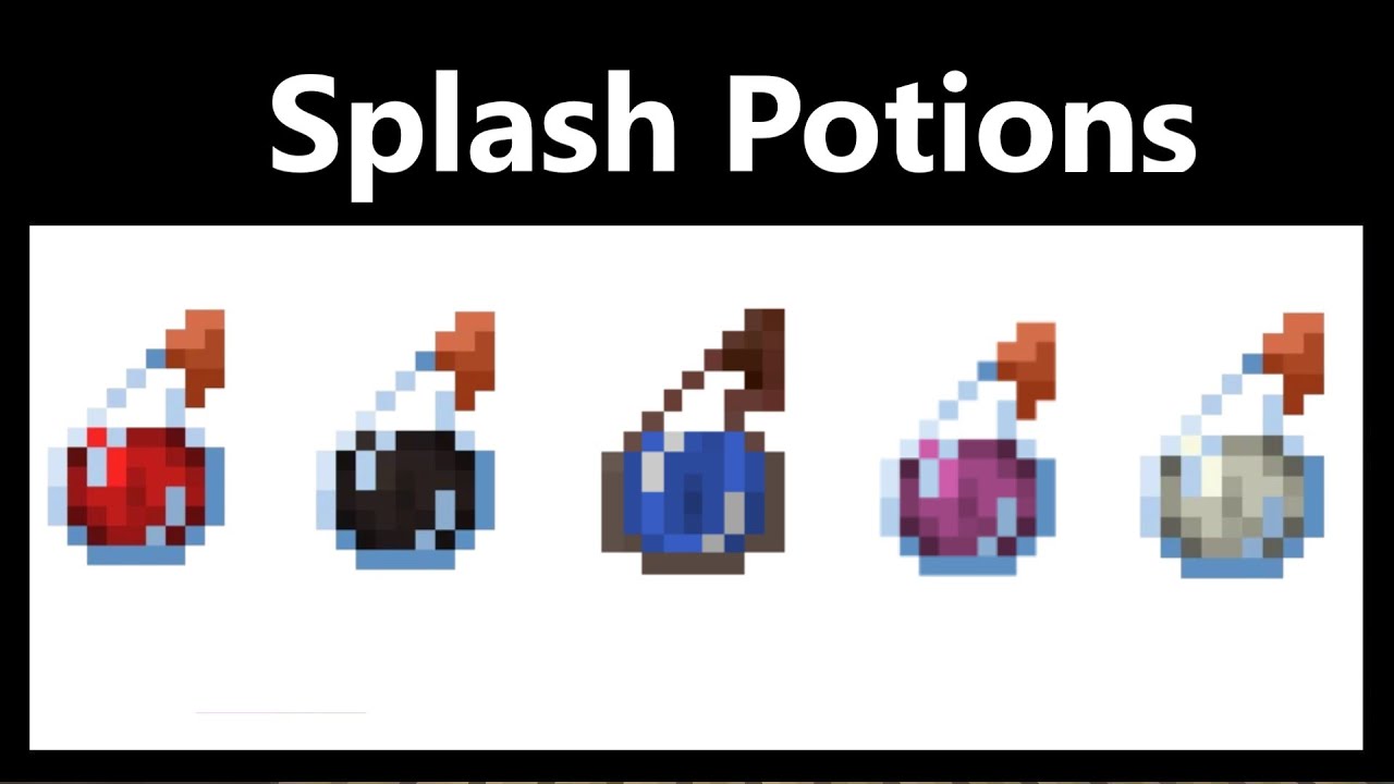 How to Make a Splash Potion in Minecraft - YouTube