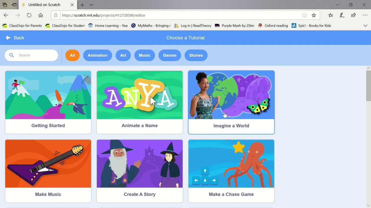 Learning scratch part 2 Making a project - YouTube