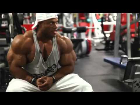 Phil Heath Training for chest and arms - YouTube