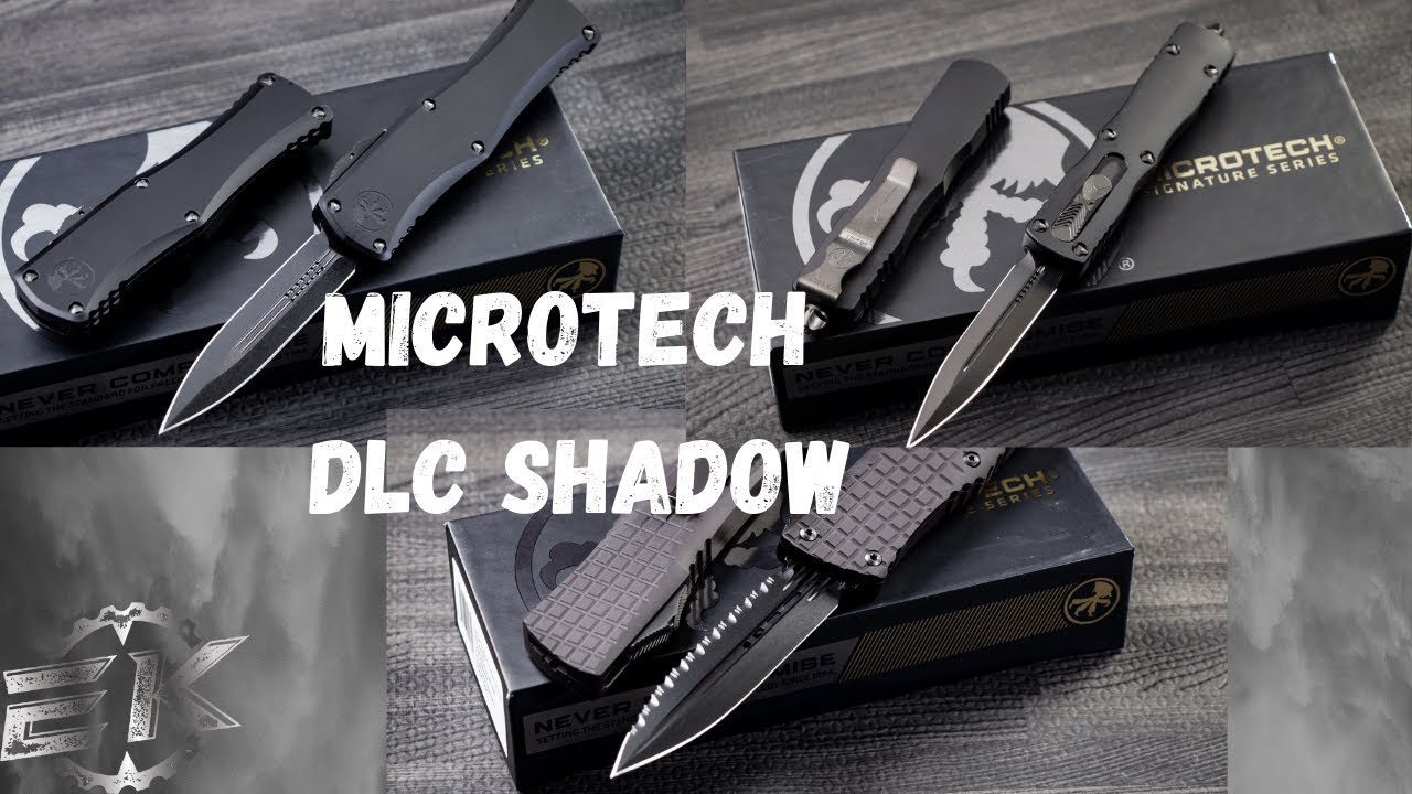 Microtech DLC Shadow OTF Knives Lineup - YouTube
