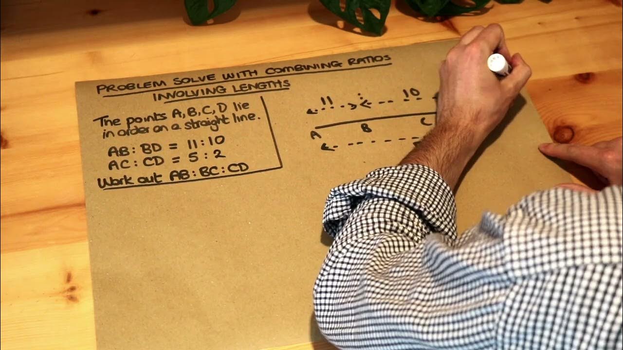 Problem solve involving combining ratios involving lengths. - YouTube