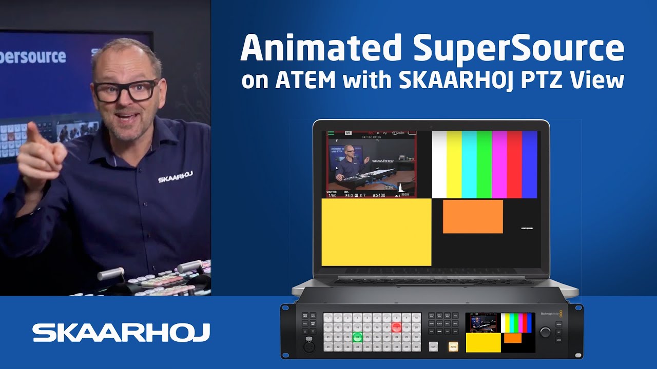 Animated Super Source Transitions on ATEM with SKAARHOJ PTZ View - YouTube