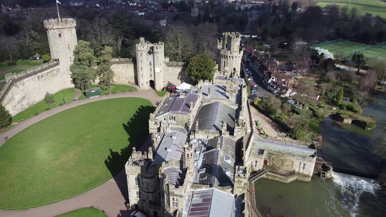 Drone footage - Warwick Castle, 27/02/2021 - YouTube