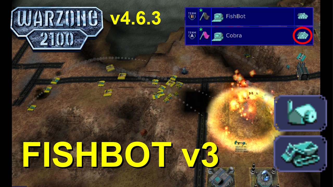 Fishbot v3 (Warzone2100 AI) - YouTube