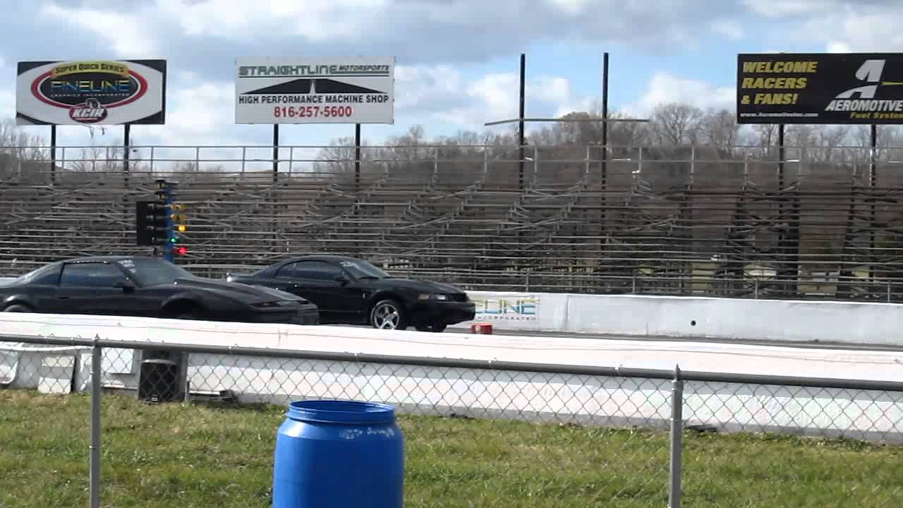2001 mustang stock 2v F1D Procharger 15psi 4r70w - YouTube