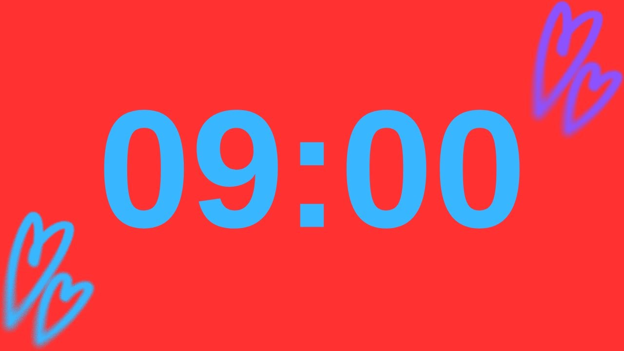 9 Minutes Timer | 9 Minutes Countdown | Countdown Time | Simple Timer ...