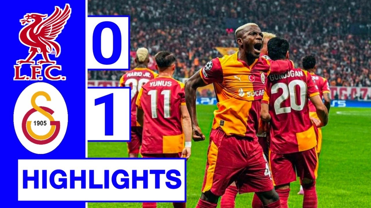 Liverpool vs Galatasaray 0-1 Highlights | Victor Osimhen Goal - YouTube