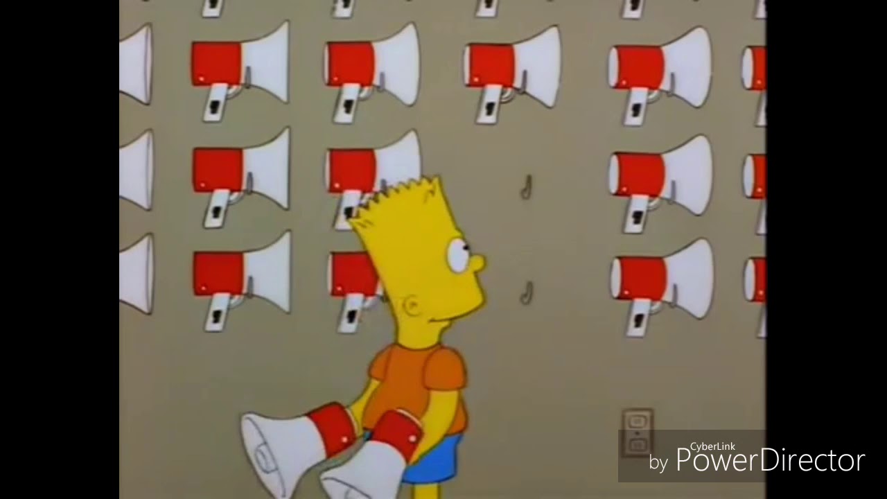 Bart Simpson megaphone PUMPED UP KICKS - YouTube