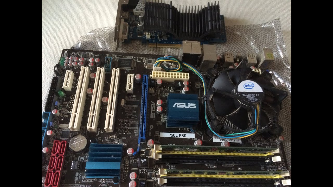 Alaplap beszerelése a PC-be, és a beüzemelés (Intel 775) - YouTube