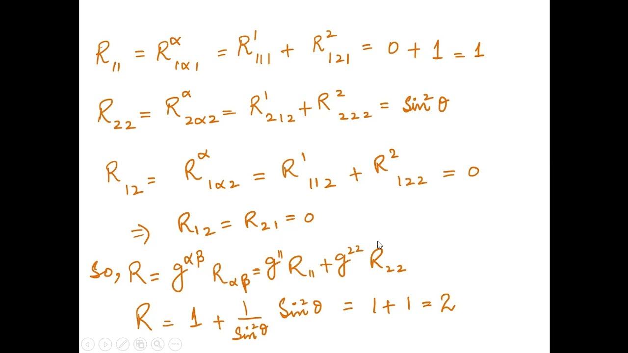 mth 623 lecture # 86||Ricci Tensors And scalars - YouTube