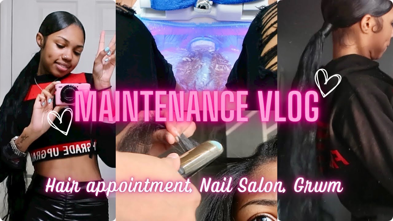 Maintenance Vlog ♡ Hair Appointment Nail Salon Grwm Youtube