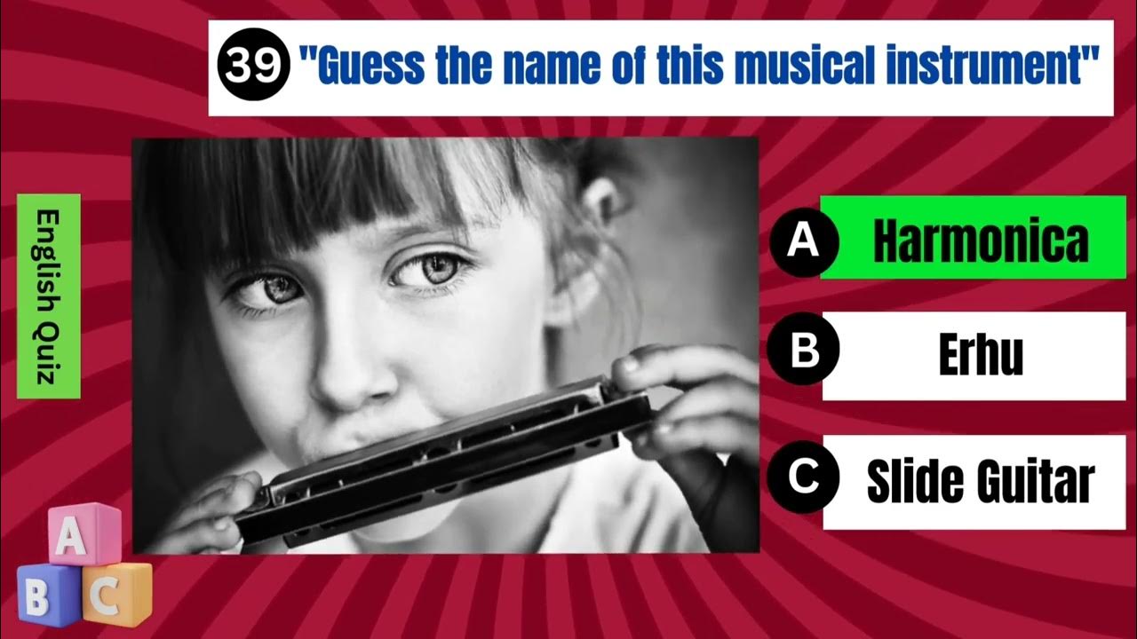English Quiz (Guess the musical instrument) | Identify the Instrument ...