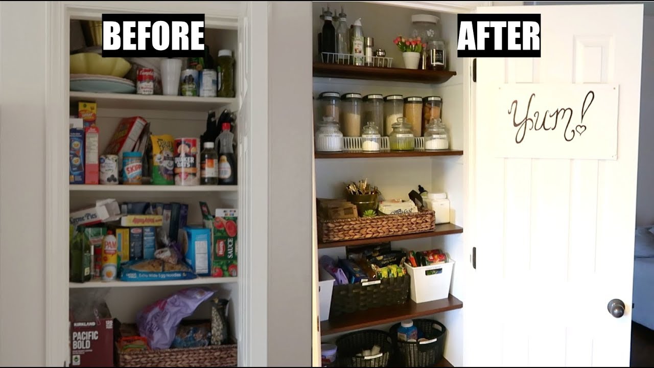 DIY DOLLAR STORE PANTRY MAKEOVER - YouTube