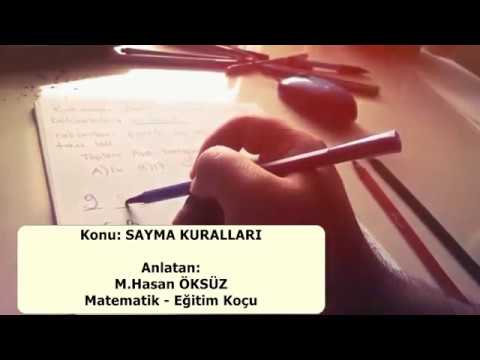 Sayma Kuralları -Konu Anlatımı-