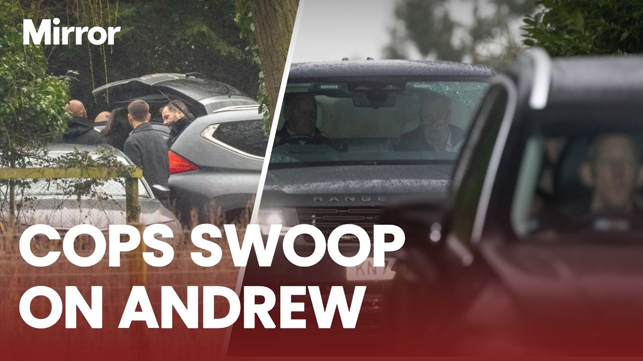 Footage shows Police INVESTIGATING Andrew's Sandringham home as former ...