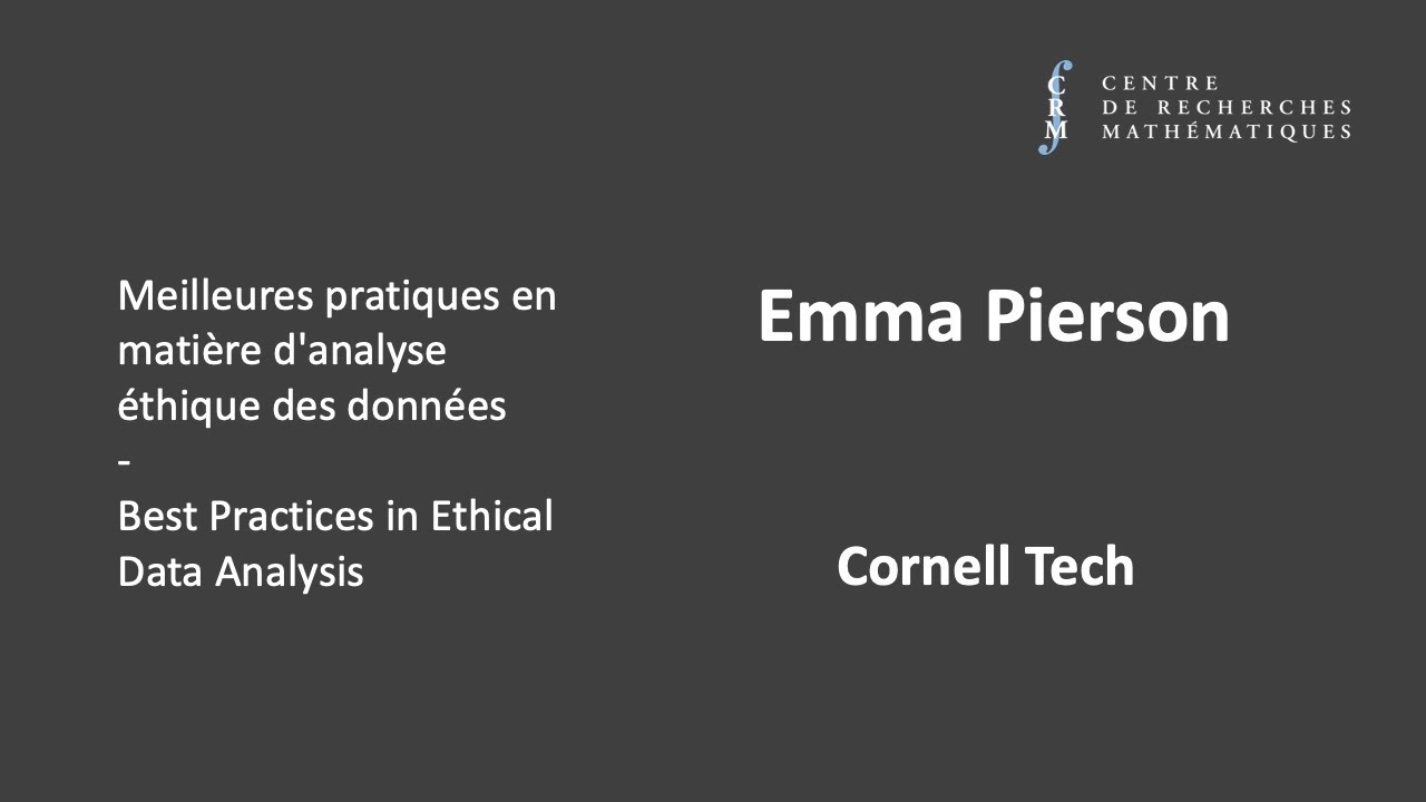 Emma Pierson: Using machine learning to increase equity in healthcare ...