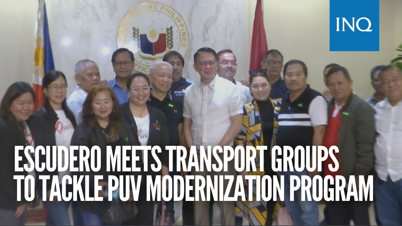 Escudero meets transport groups to tackle PUV modernization program ...